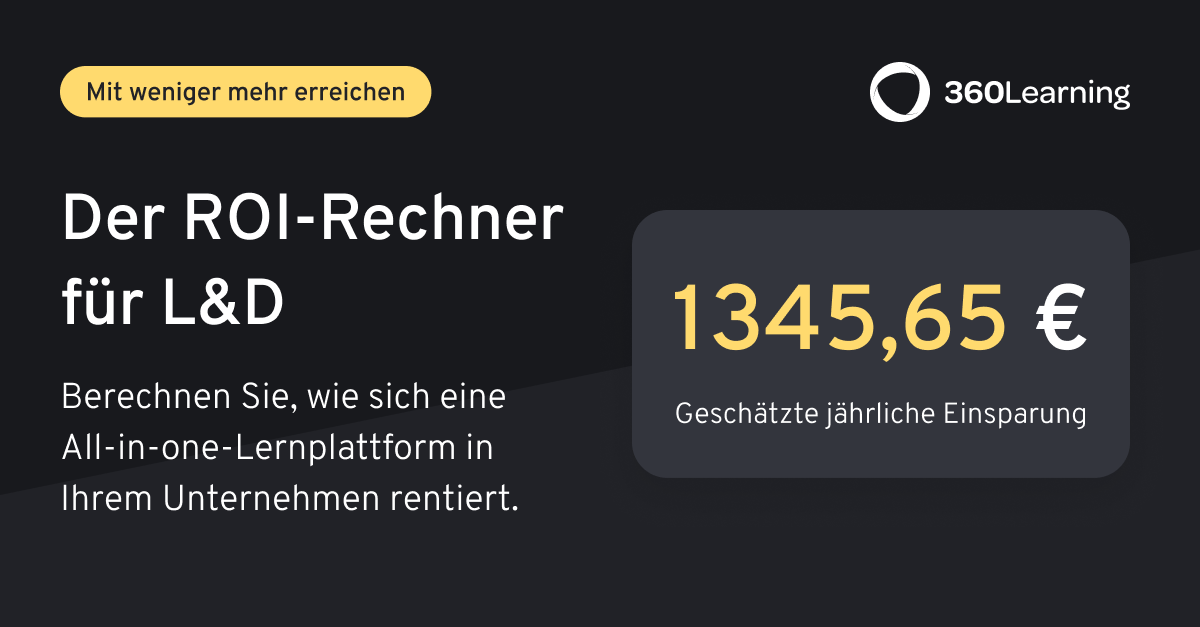 Der ROI-Rechner für L&D | 360Learning